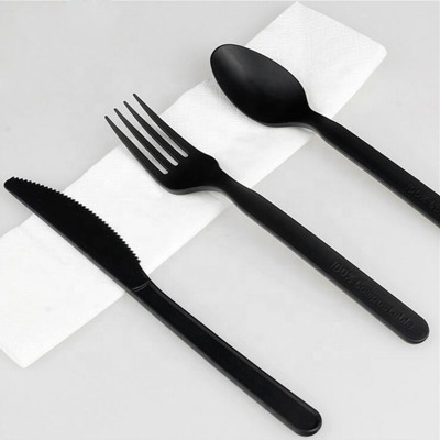 Colorful Plastic free Cutlery Cornstarch Flatware Set