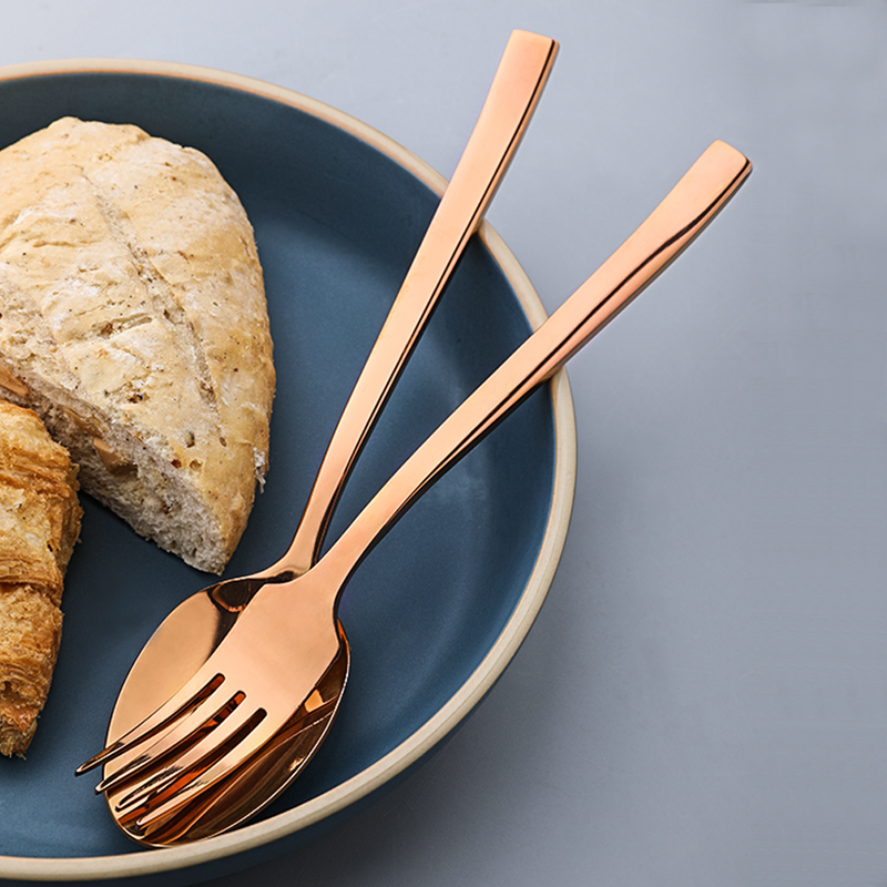 Luxury flatware High quality black stainless steel silverware